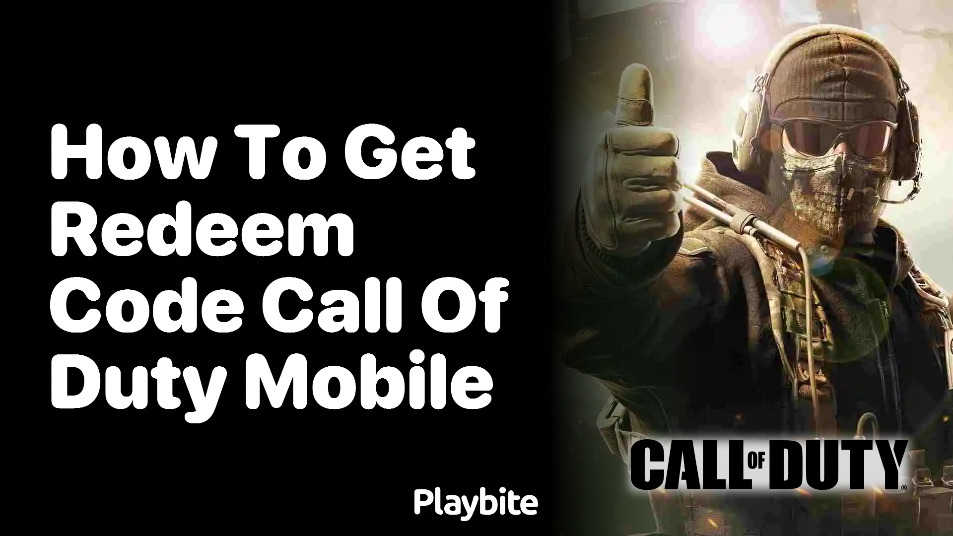 How to Get Redeem Codes for Call of Duty Mobile - Playbite