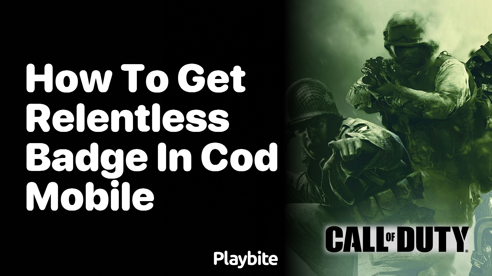 How to Get the Relentless Badge in COD Mobile - Playbite
