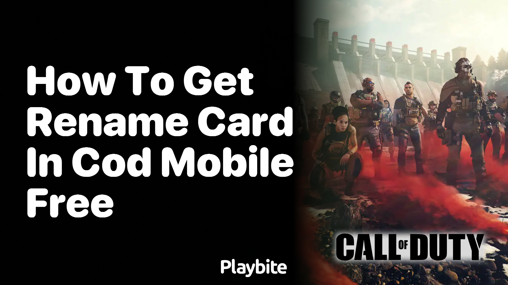 How to Get a Rename Card in COD Mobile for Free - Playbite