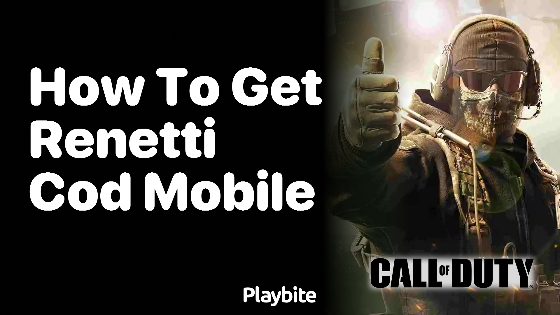 How to Get the Renetti in COD Mobile - Playbite