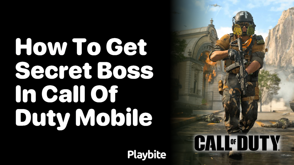 How to Get the Secret Boss in Call of Duty Mobile - Playbite