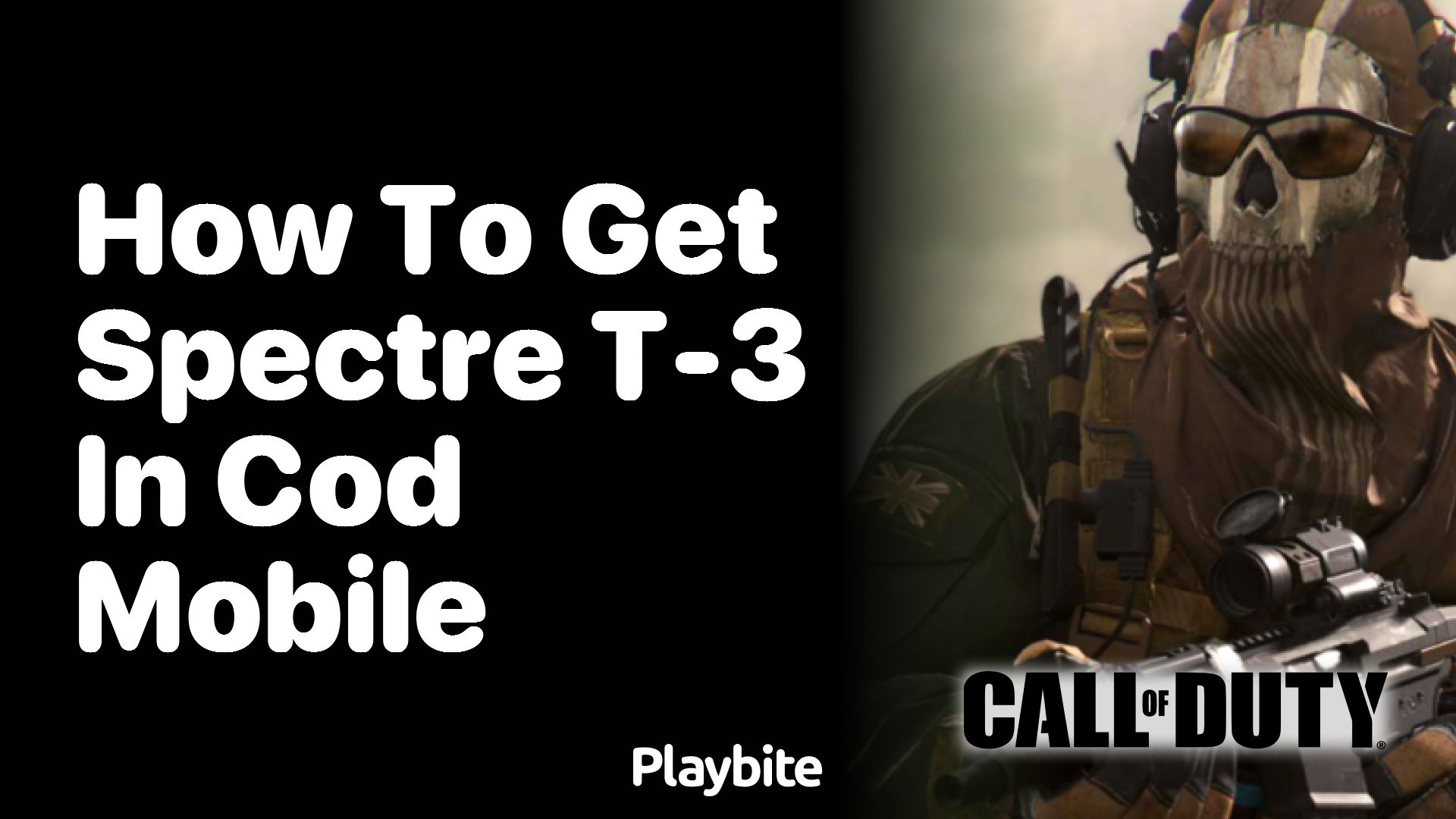 How to Get Spectre T-3 in COD Mobile - Playbite