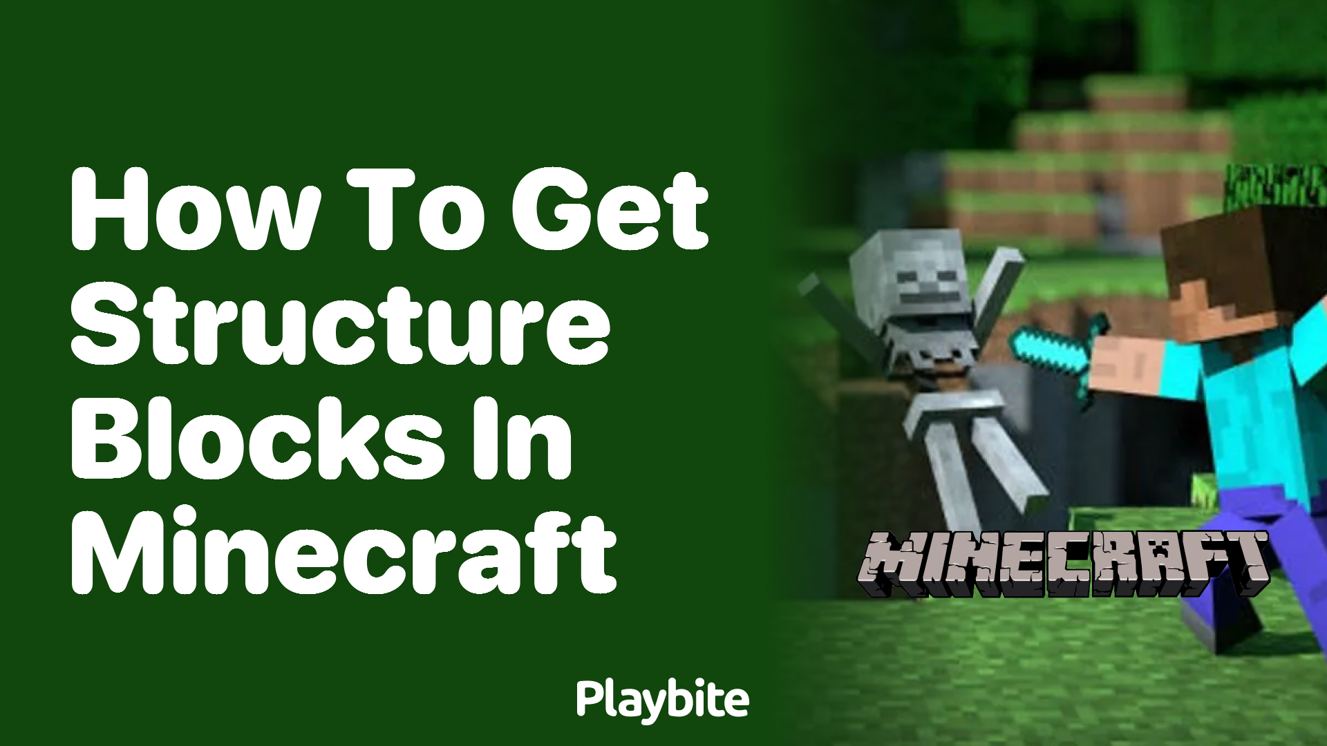 How to Get Structure Blocks in Minecraft - Playbite
