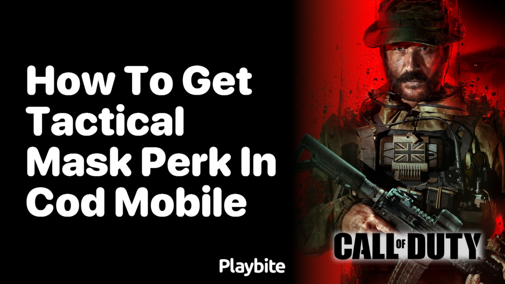 How to Get the Tactical Mask Perk in COD Mobile - Playbite