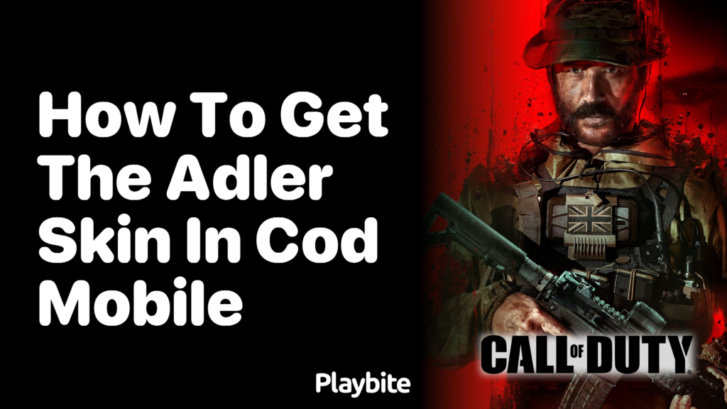 How to Get the Adler Skin in COD Mobile - Playbite