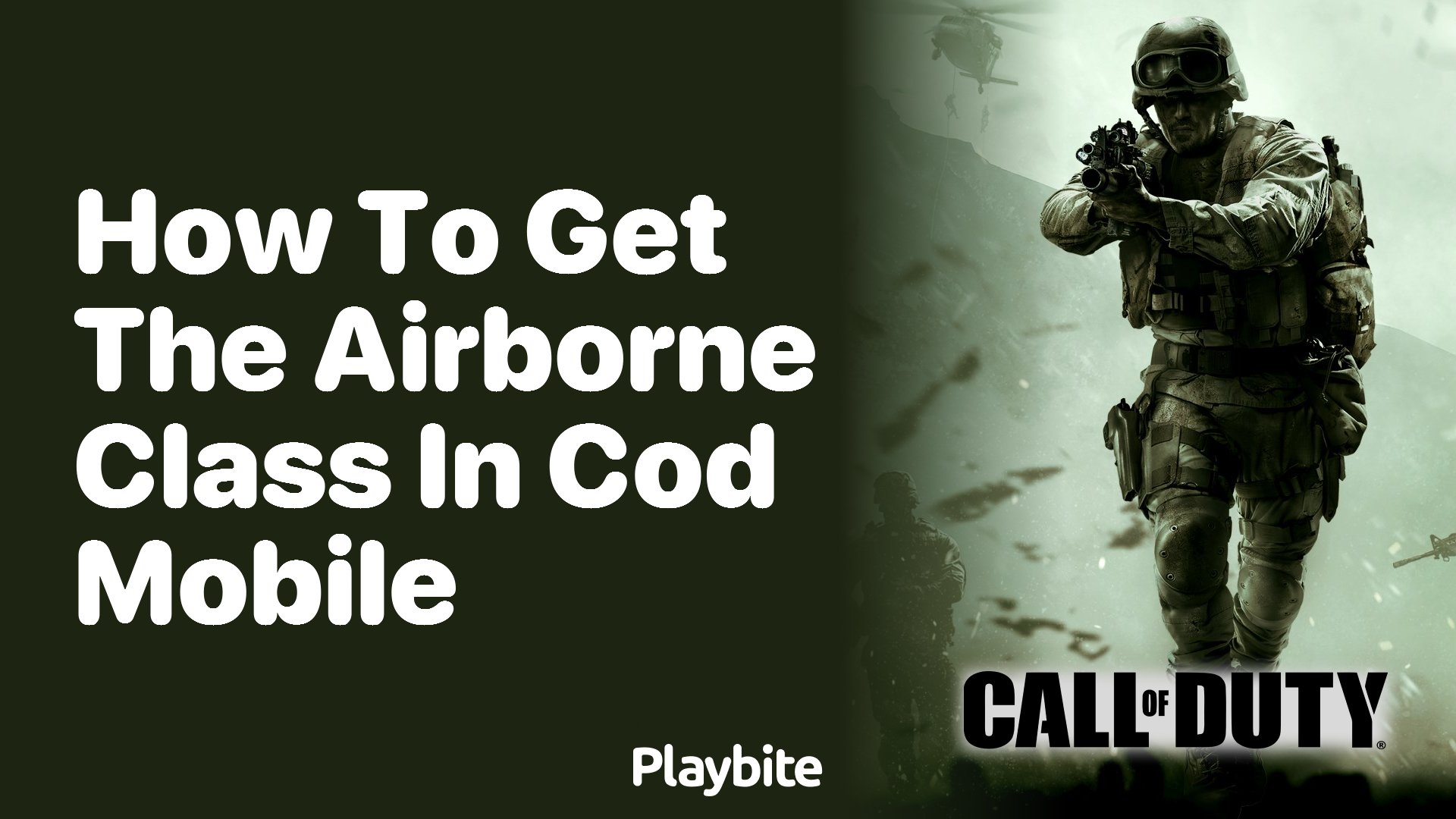 How to Get the Airborne Class in COD Mobile - Playbite