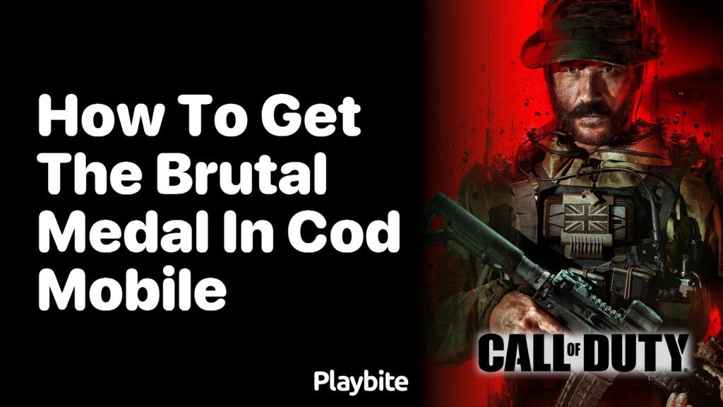 How to Get the Brutal Medal in COD Mobile - Playbite