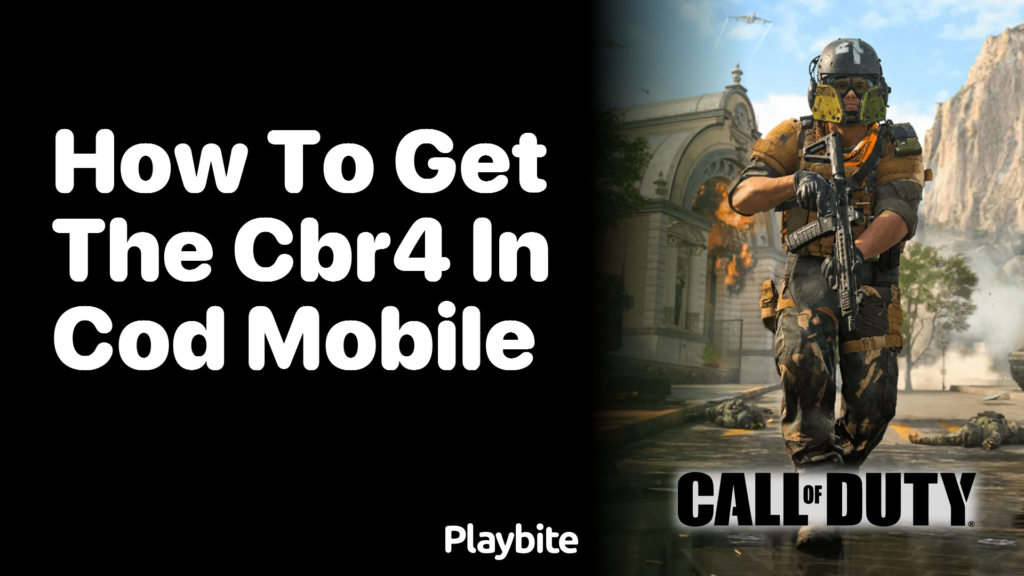 How to Get the CBR4 in COD Mobile - Playbite