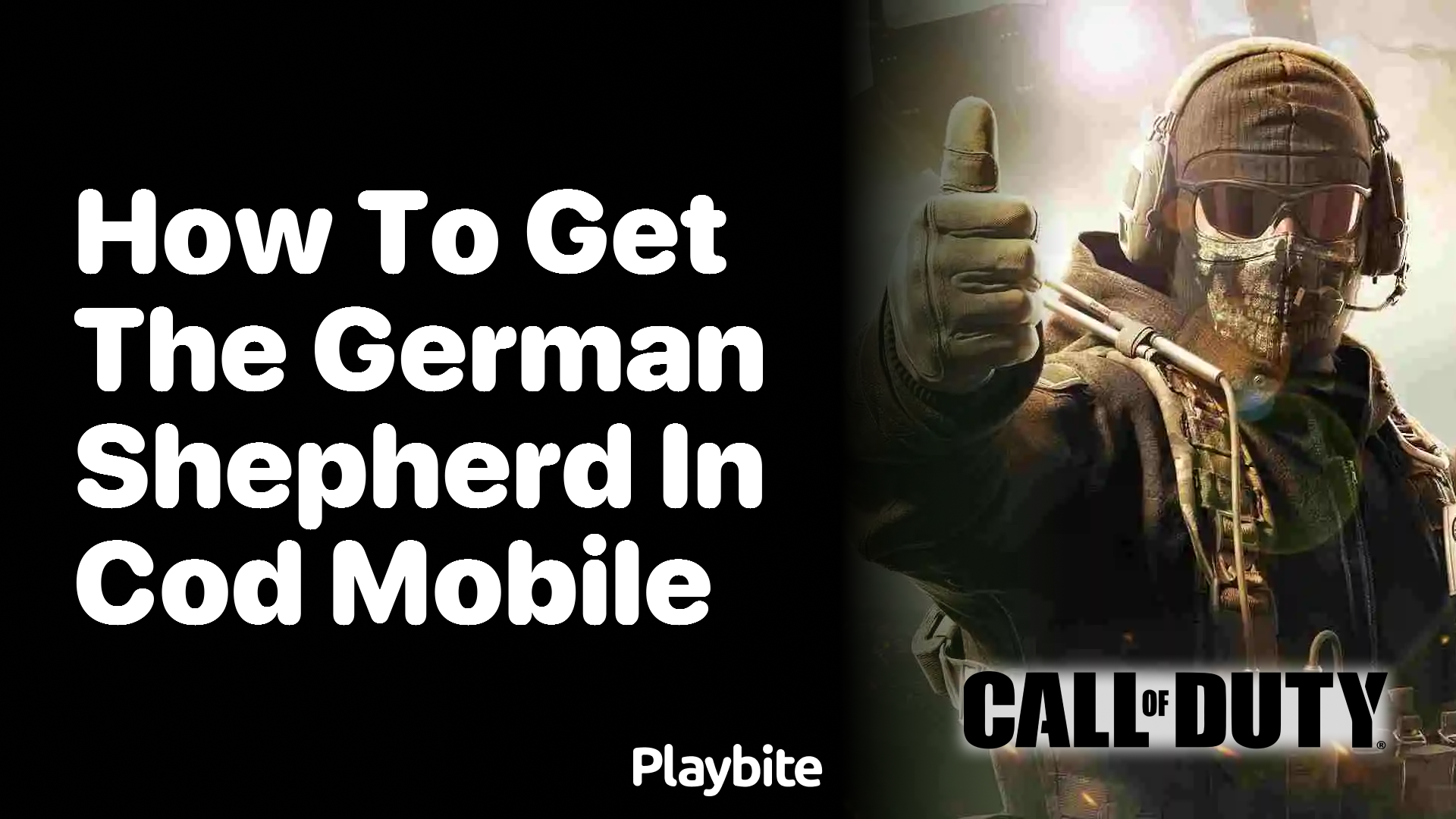 How to Get the German Shepherd in CoD Mobile - Playbite