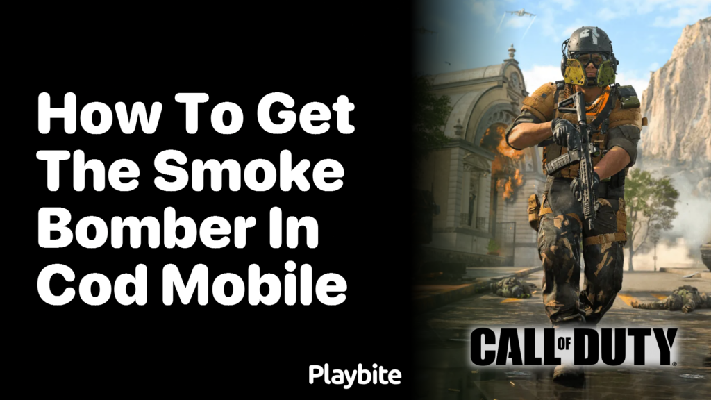 How to Get the Smoke Bomber in COD Mobile - Playbite