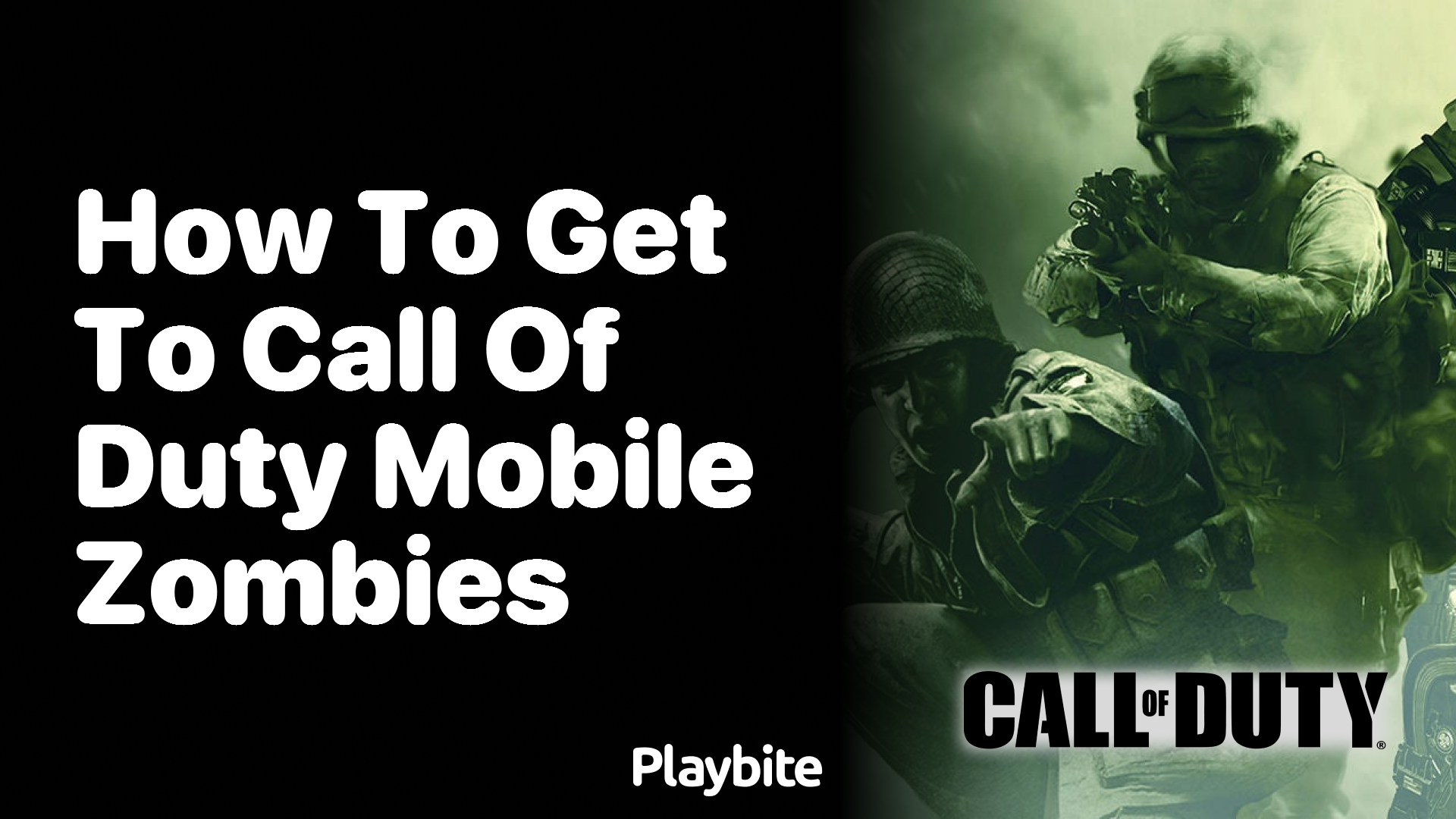 How to Access Call of Duty Mobile Zombies Mode - Playbite
