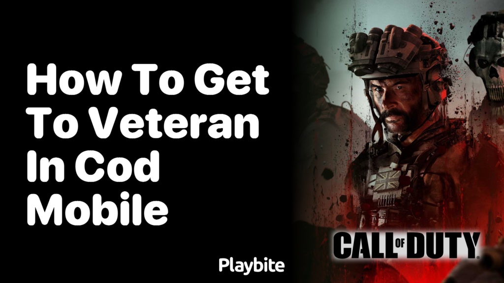 How to Get to Veteran in COD Mobile - Playbite