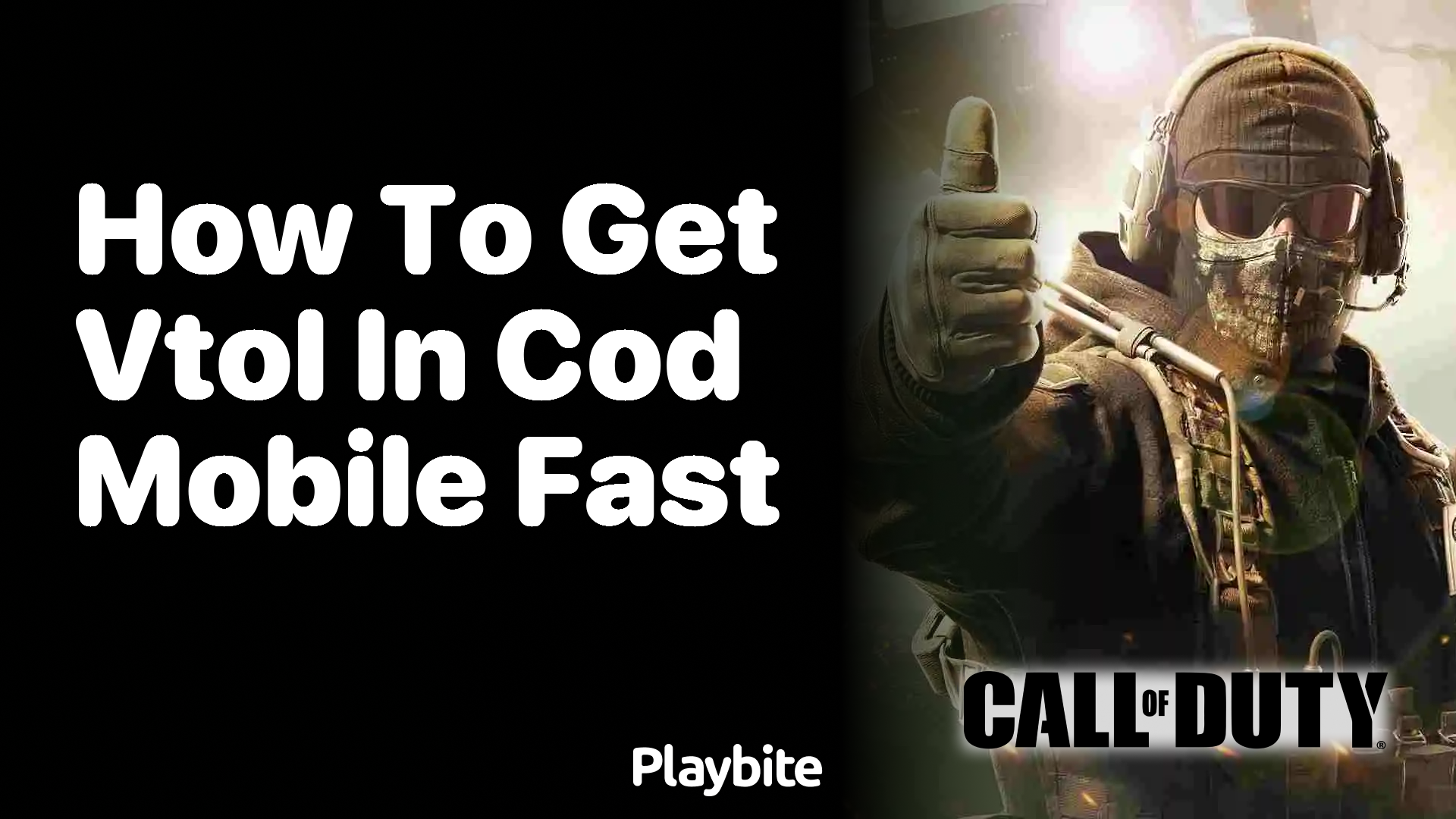 How to Get VTOL in COD Mobile Fast - Playbite