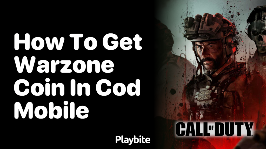 How to Get Warzone Coin in COD Mobile - Playbite