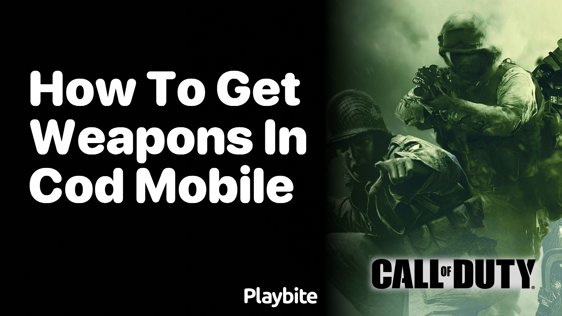 How to Get Weapons in COD Mobile - Playbite