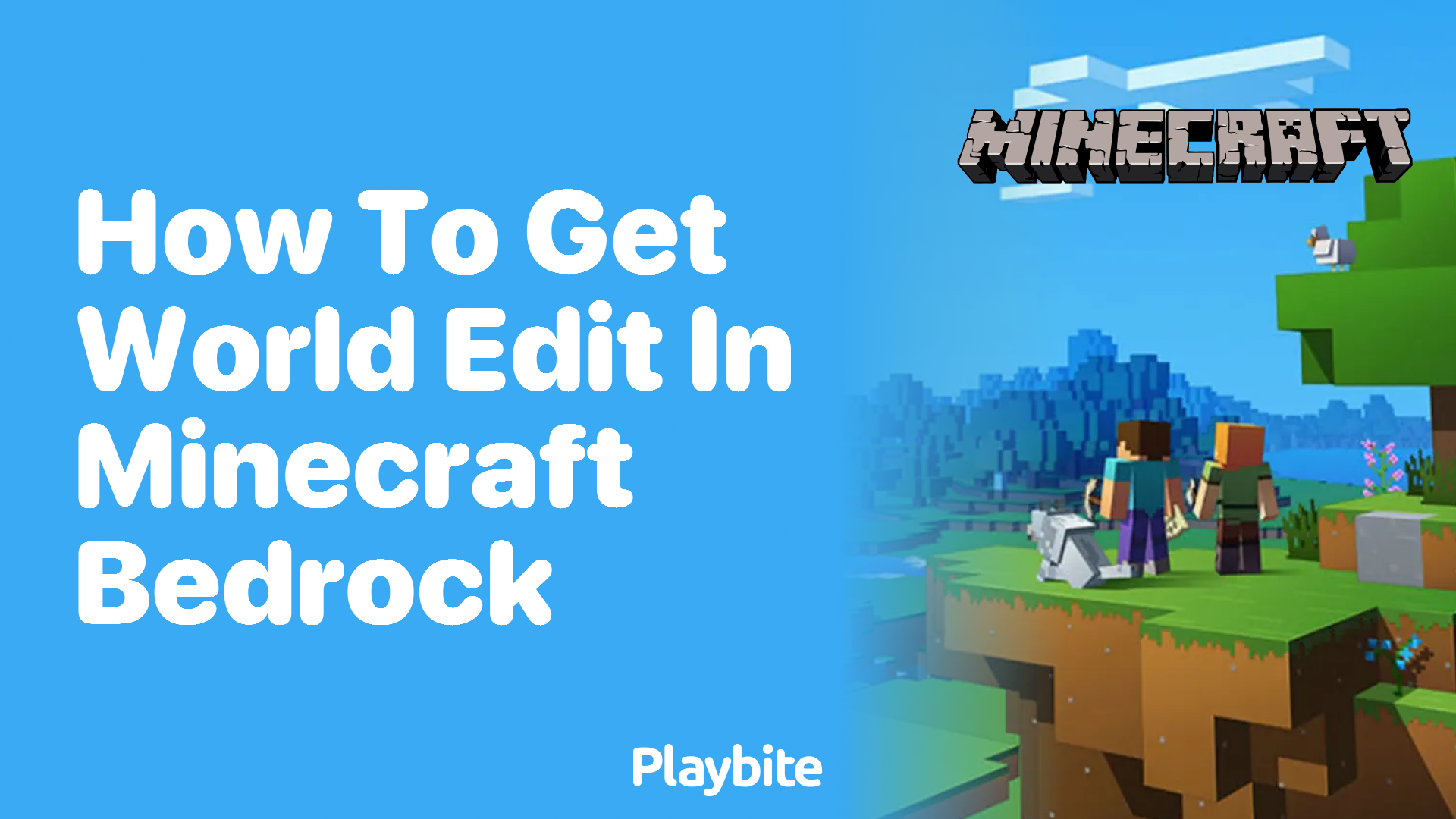 How to Get World Edit in Minecraft Bedrock - Playbite