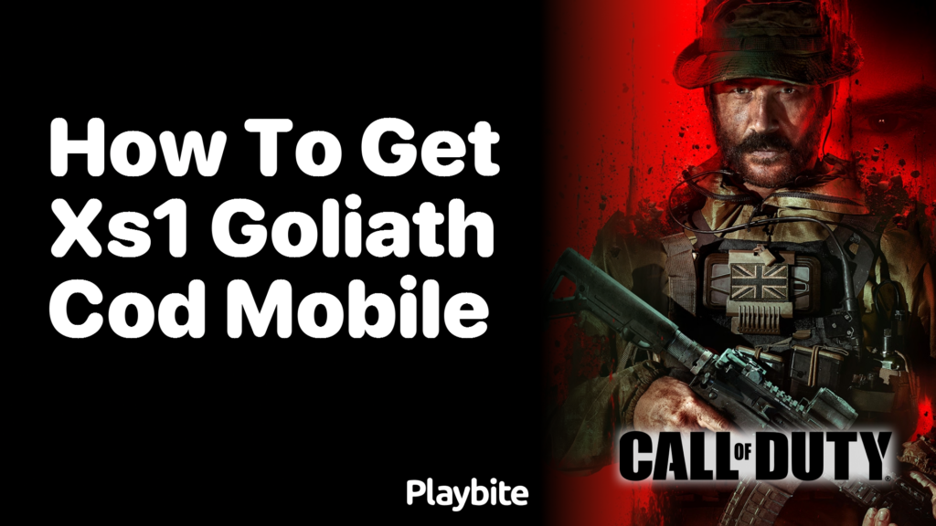 How to Get XS1 Goliath in COD Mobile - Playbite