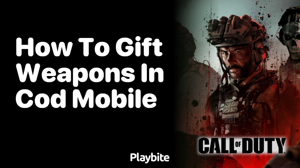 How to Gift Weapons in COD Mobile - Playbite