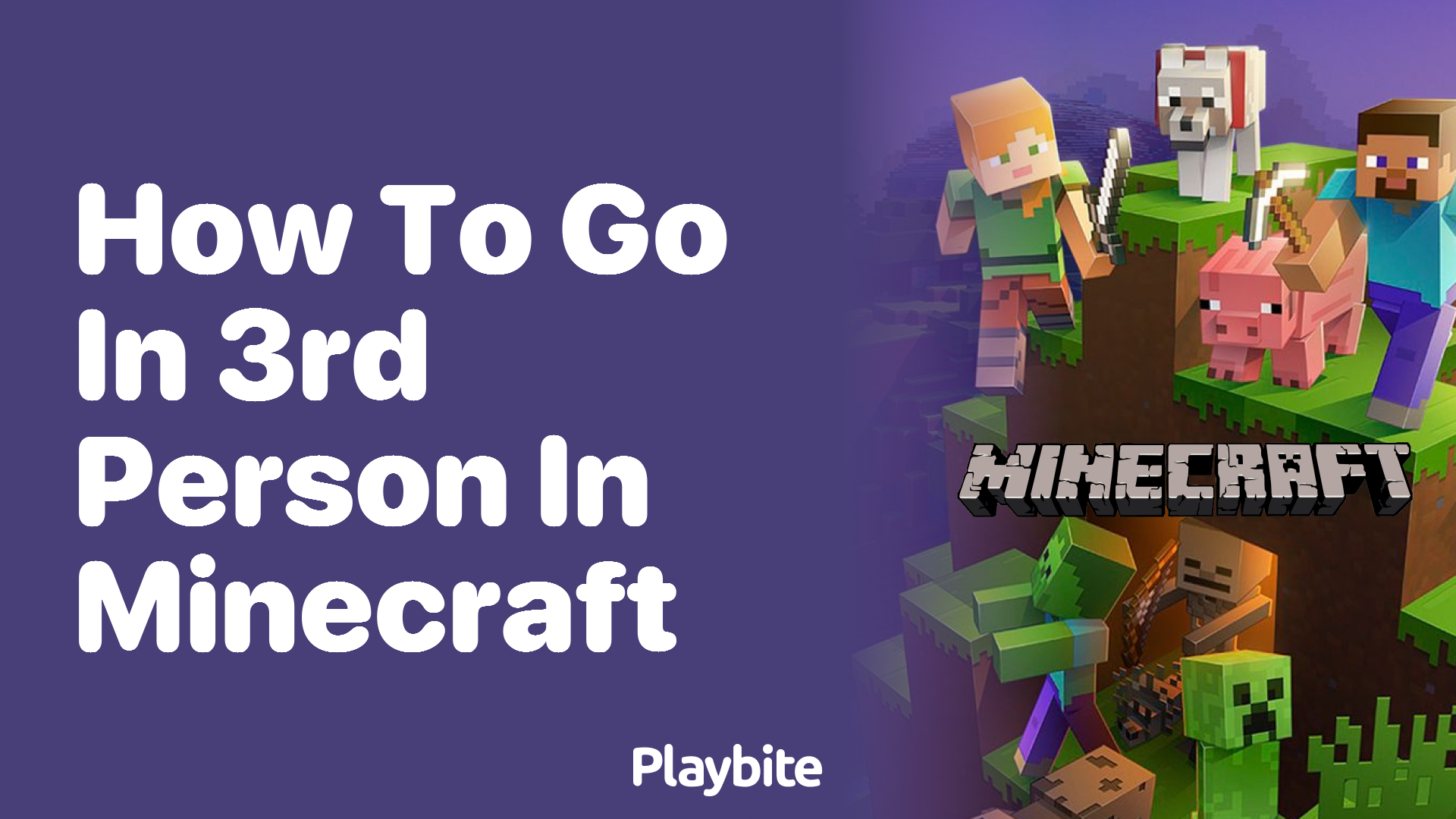 How to Go in 3rd Person in Minecraft - Playbite