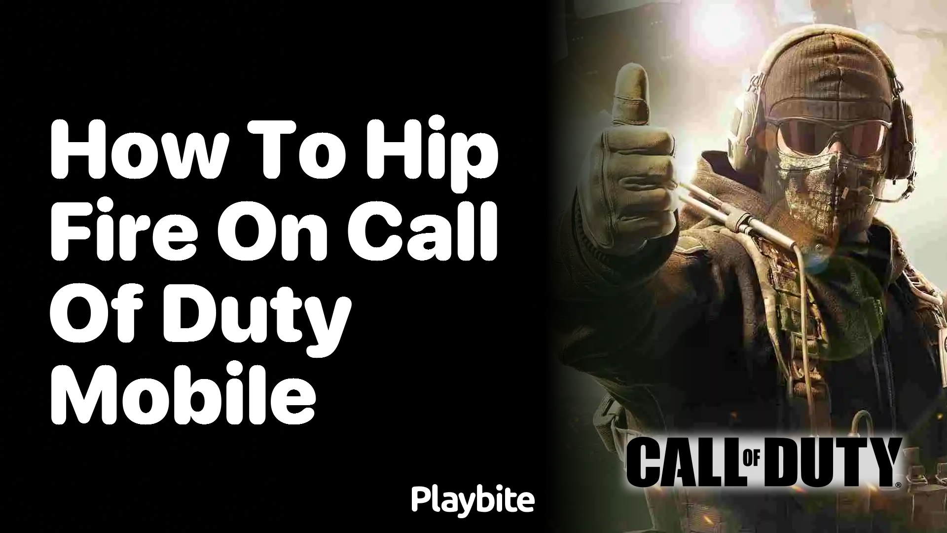 How to Hip Fire on Call of Duty Mobile - Playbite