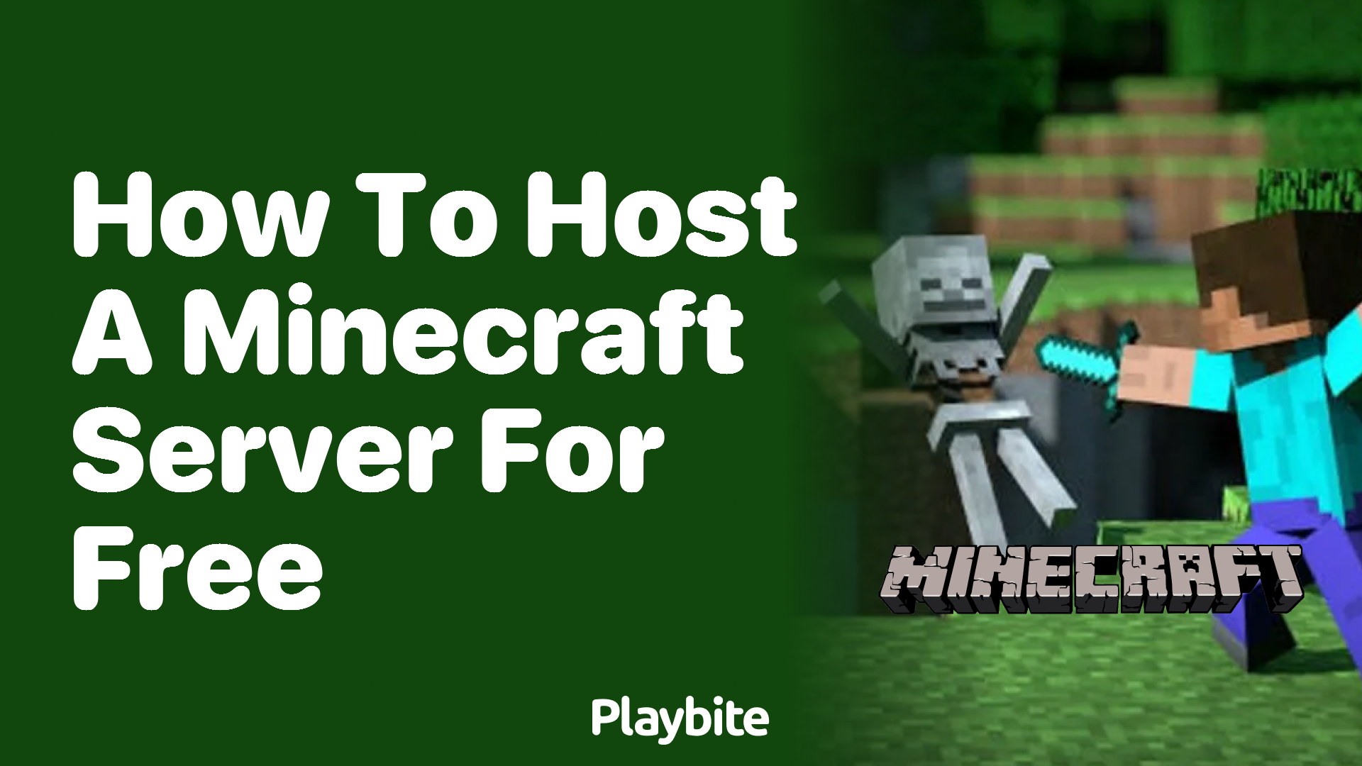How to Host a Minecraft Server for Free - Playbite