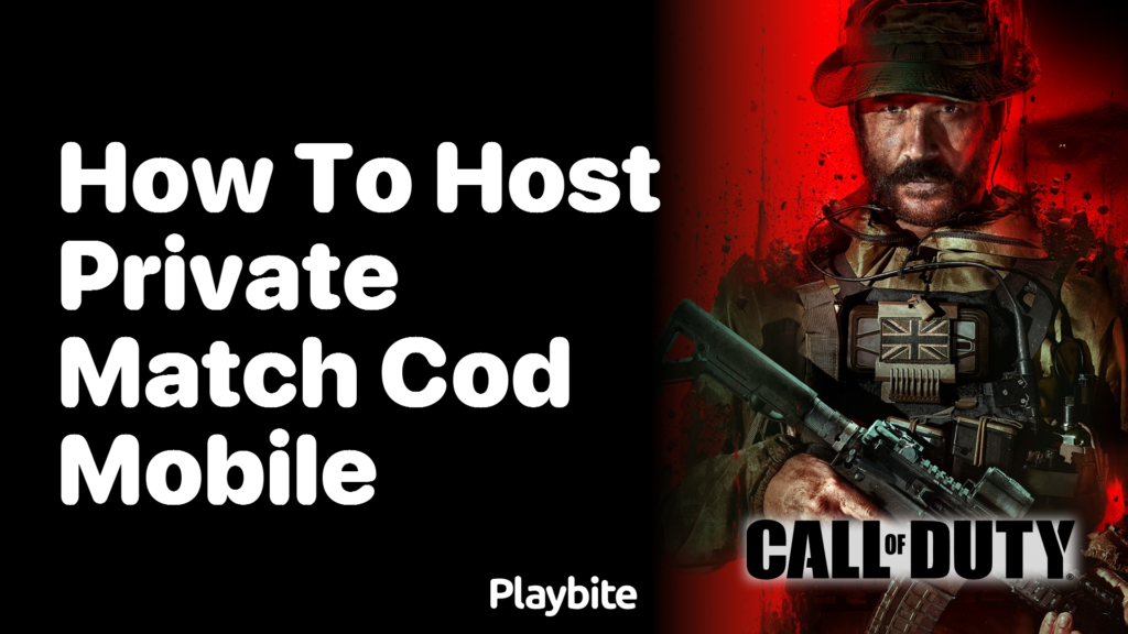 How to Host a Private Match in COD Mobile - Playbite