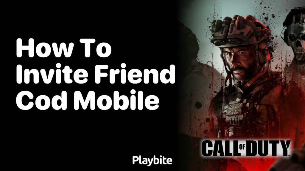 How to Invite a Friend in COD Mobile - Playbite