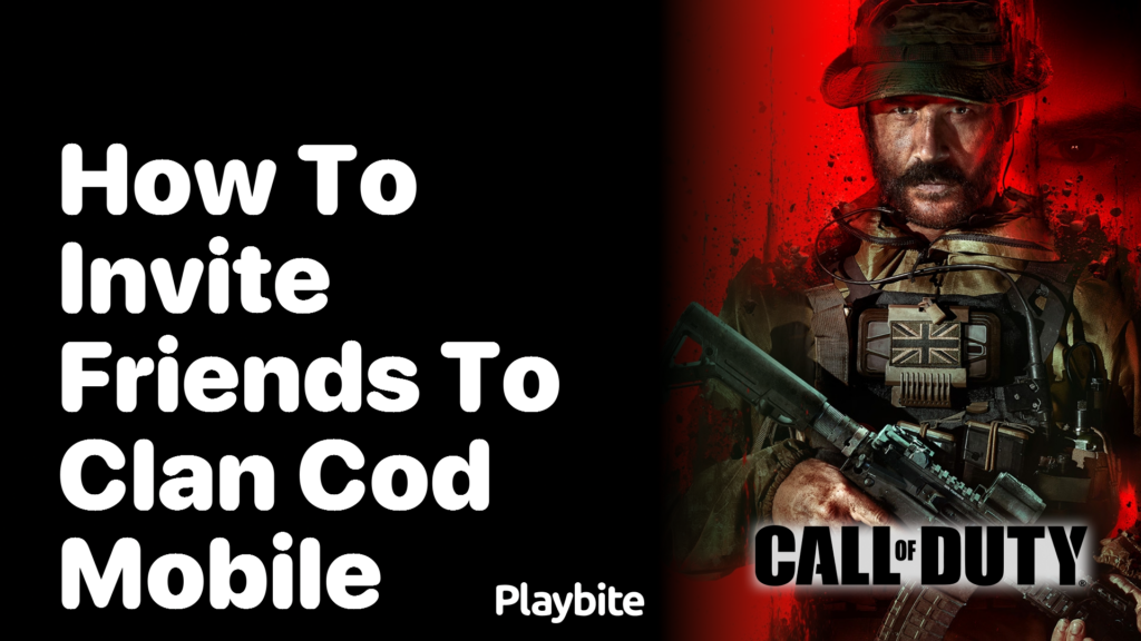 How to Invite Friends to Your Clan in COD Mobile - Playbite