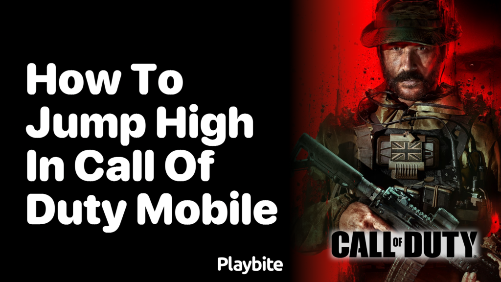 How to Jump High in Call of Duty Mobile - Playbite