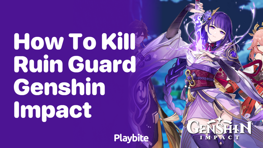 How to Defeat a Ruin Guard in Genshin Impact - Playbite
