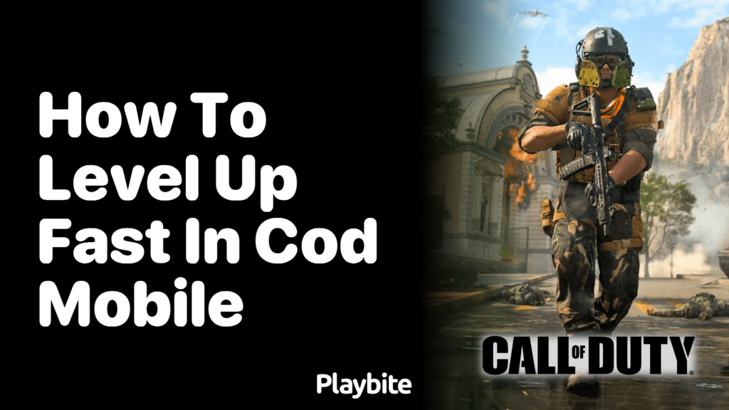 How to Level Up Fast in COD Mobile - Playbite