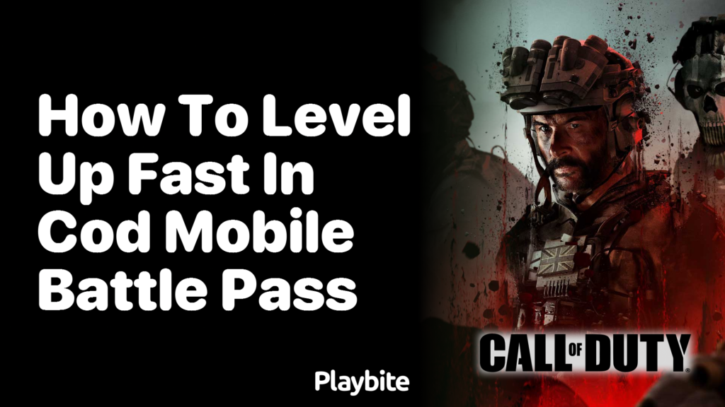How to Level Up Fast in COD Mobile Battle Pass - Playbite
