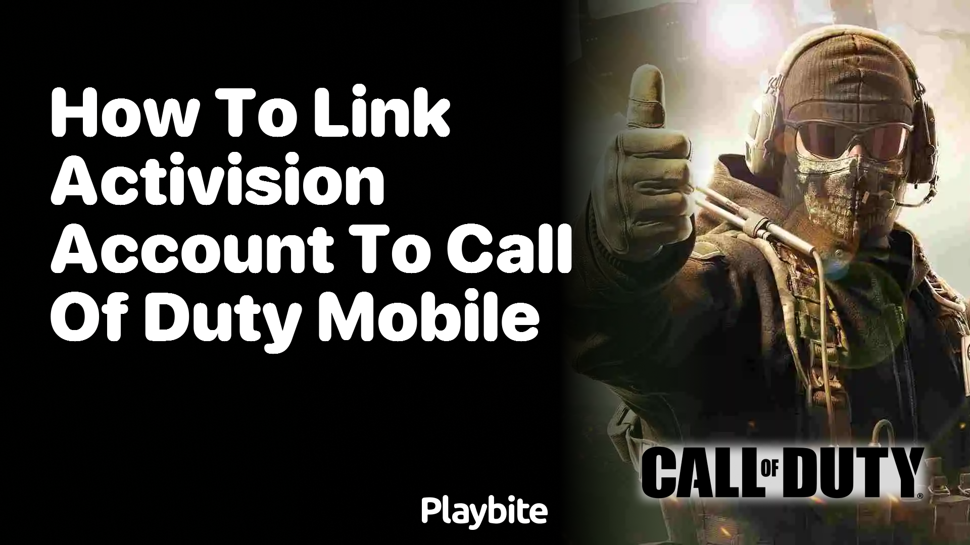 How to Link Your Activision Account to Call of Duty Mobile - Playbite