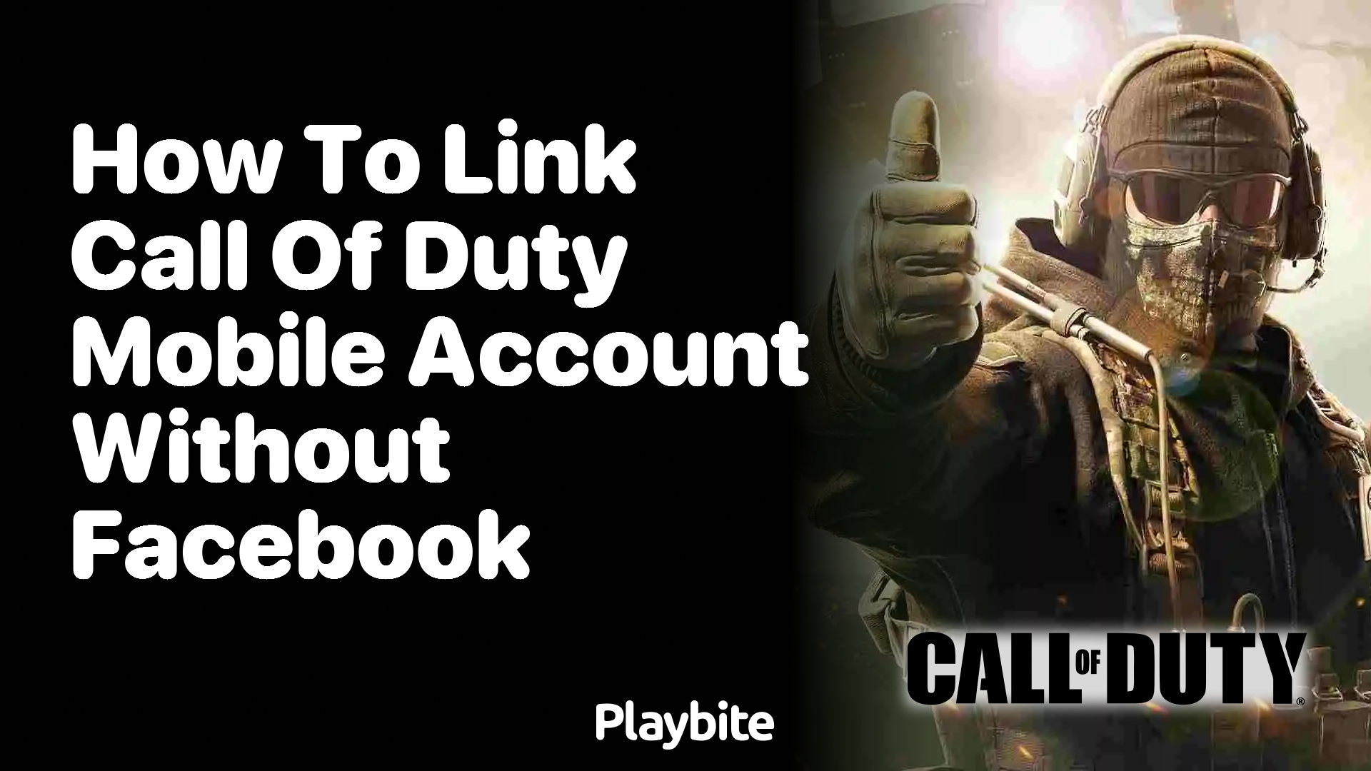 How to Link Your Call of Duty Mobile Account Without Facebook - Playbite