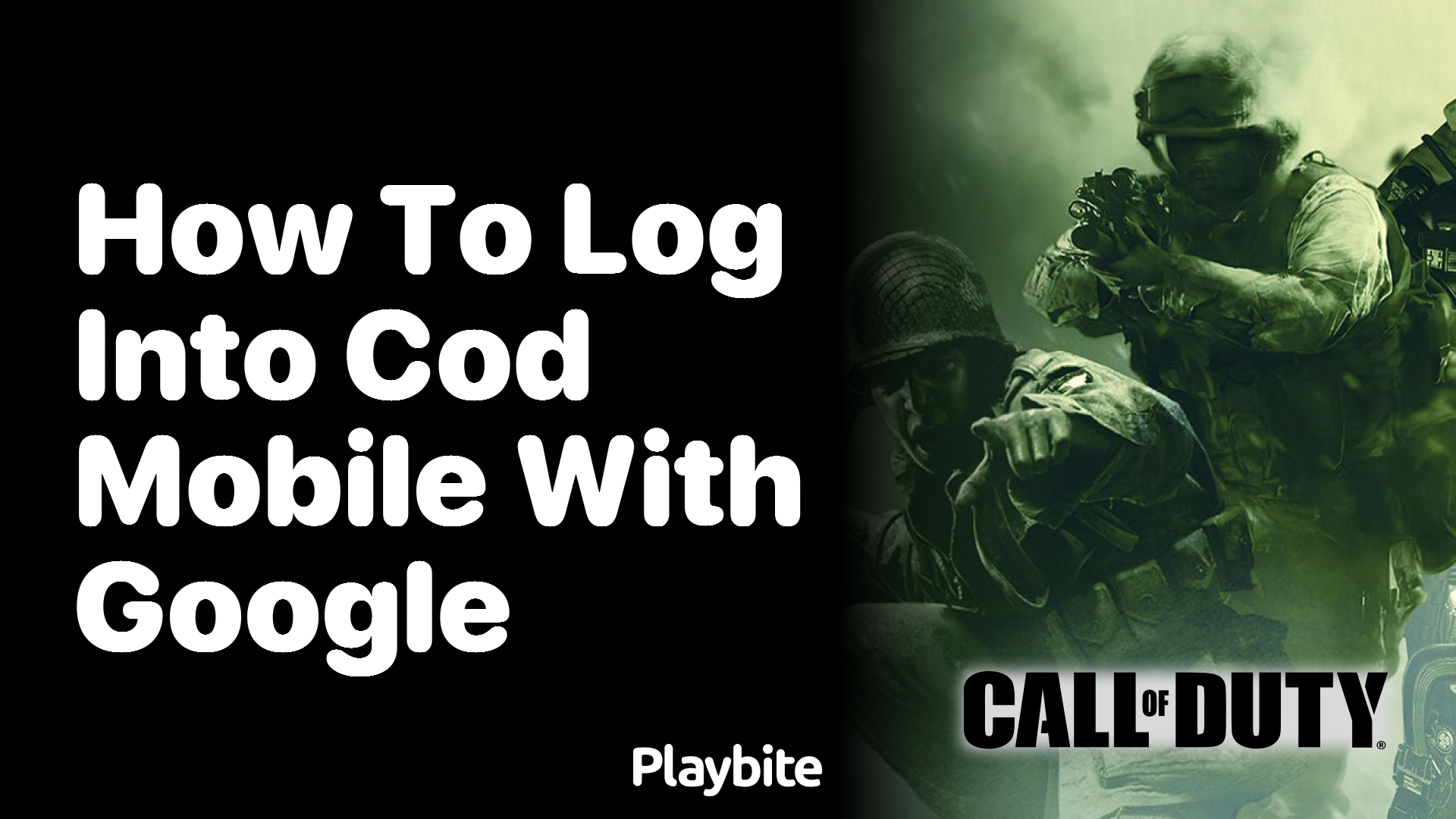 How to Log Into COD Mobile with Google - Playbite