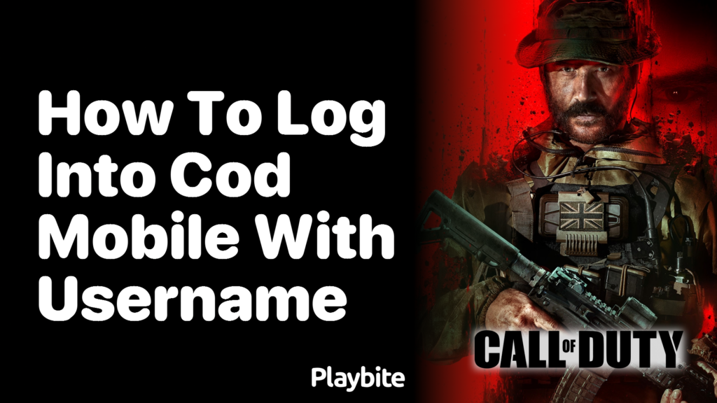 How to Log into COD Mobile Using Your Username - Playbite