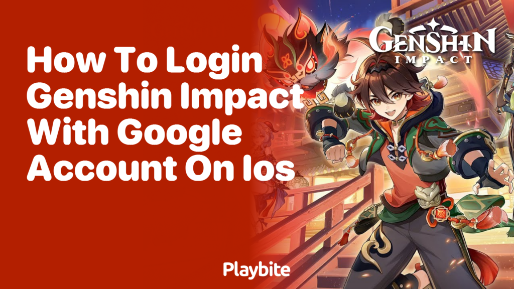 How to Log In to Genshin Impact with a Google Account on iOS Devices ...