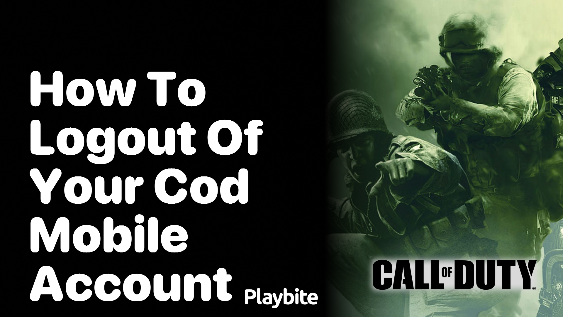 How to Log Out of Your COD Mobile Account - Playbite