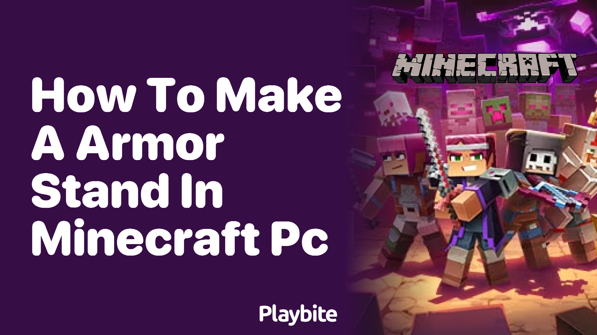 How to Make an Armor Stand in Minecraft PC - Playbite