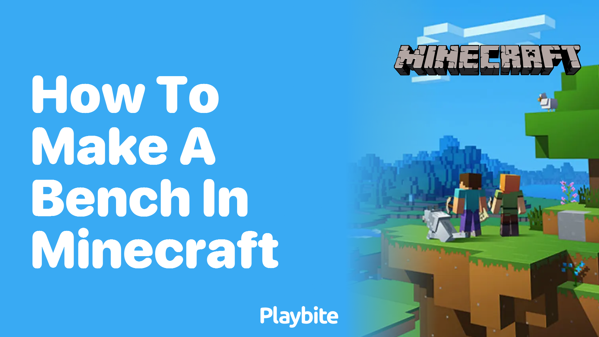 How to Make a Bench in Minecraft - Playbite