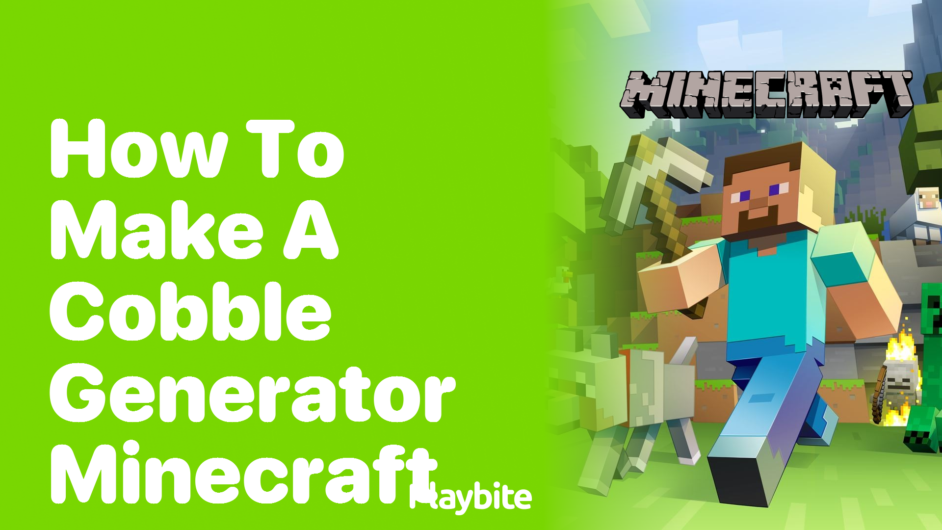 How to Make a Cobblestone Generator in Minecraft - Playbite