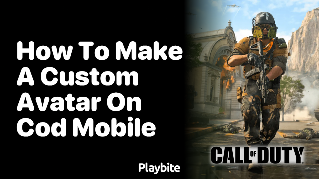 How to Make a Custom Avatar on COD Mobile - Playbite
