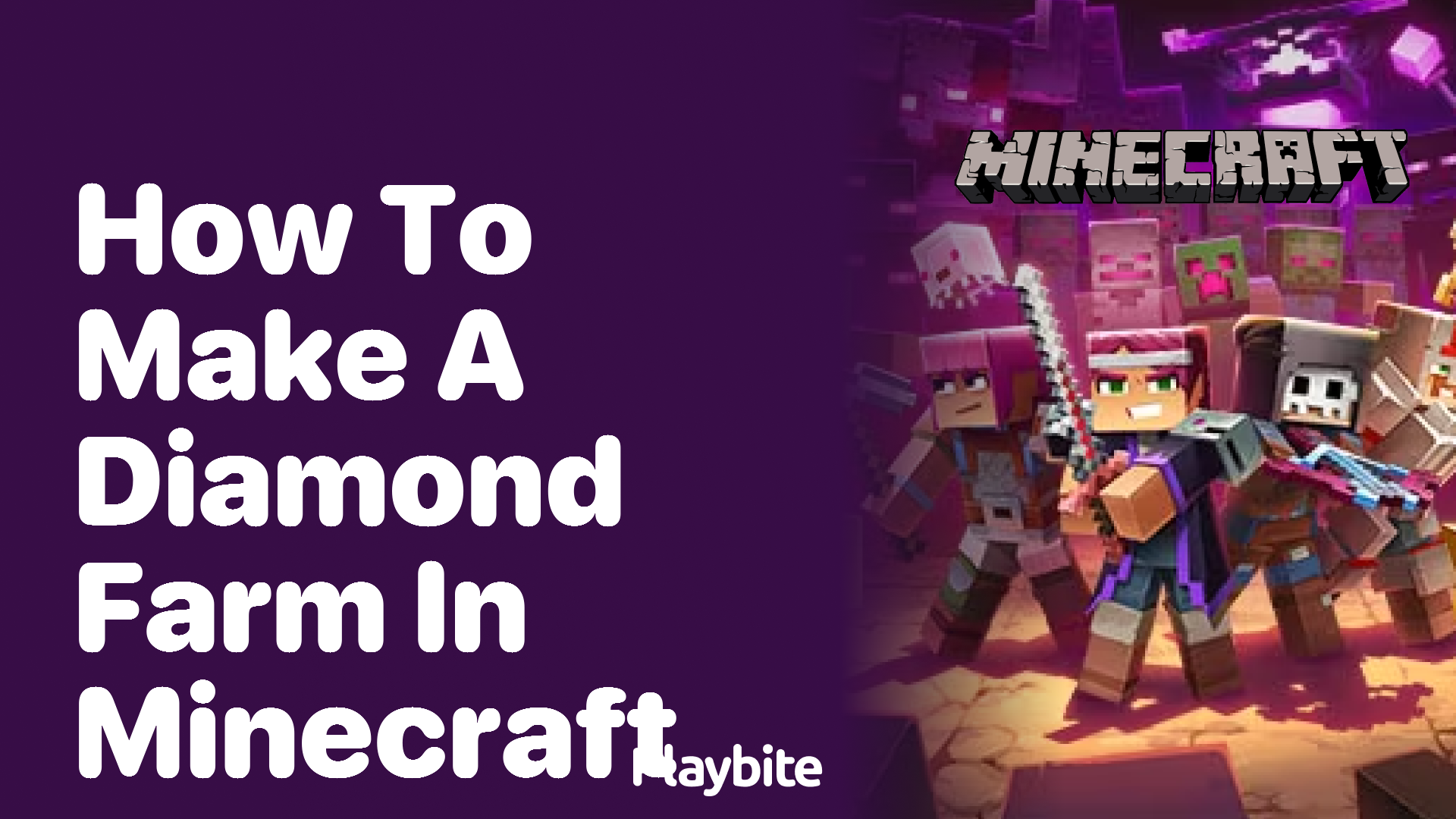 How to Make a Diamond Farm in Minecraft - Playbite