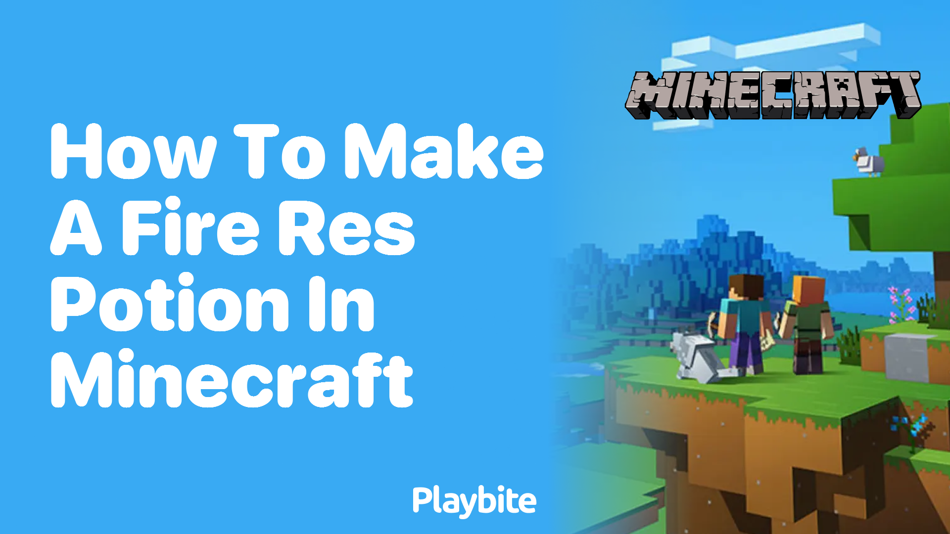 How to Make a Fire Resistance Potion in Minecraft - Playbite