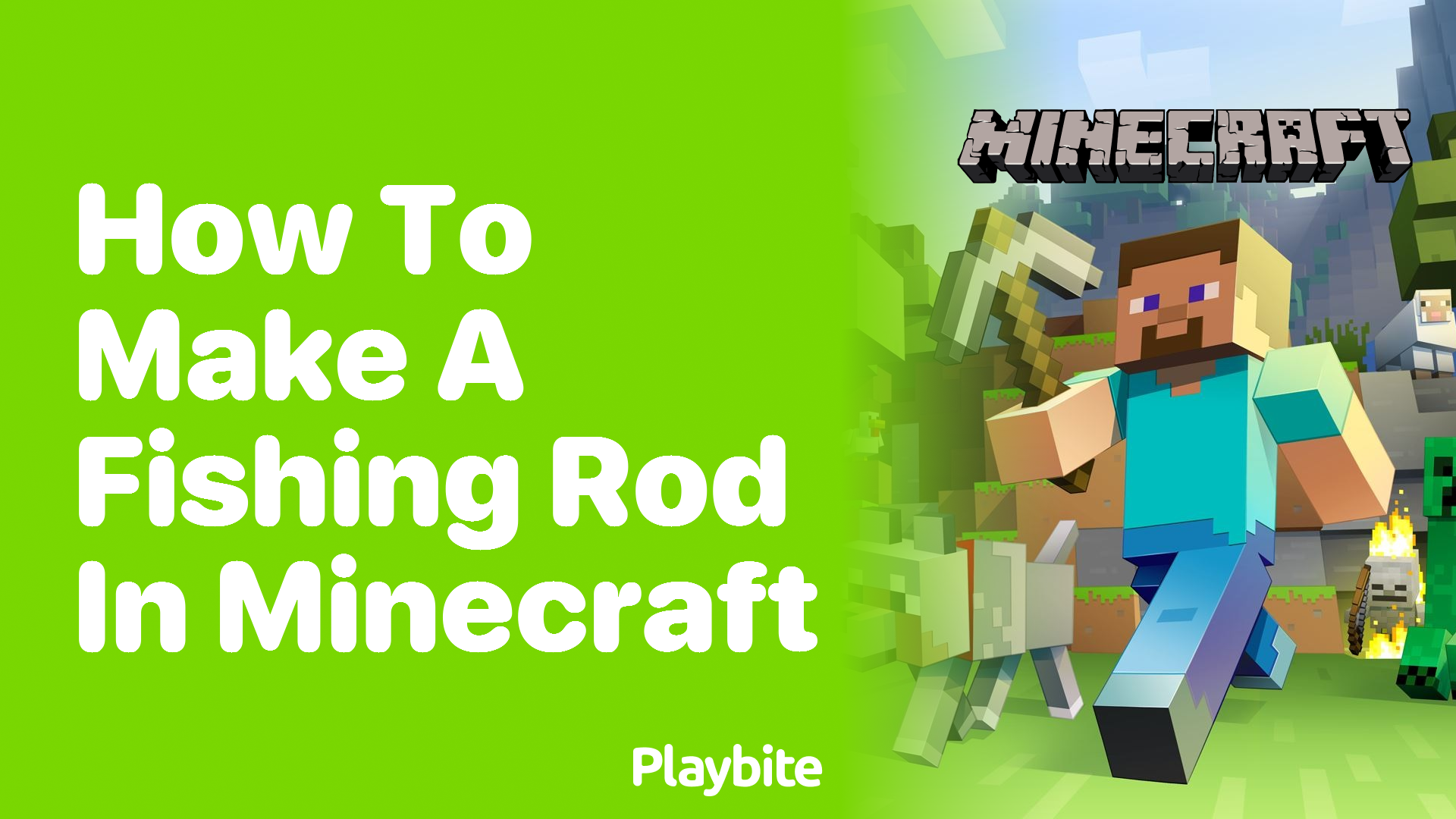How to Make a Fishing Rod in Minecraft - Playbite
