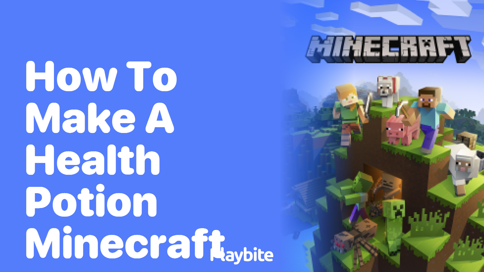 How to Make a Health Potion in Minecraft - Playbite