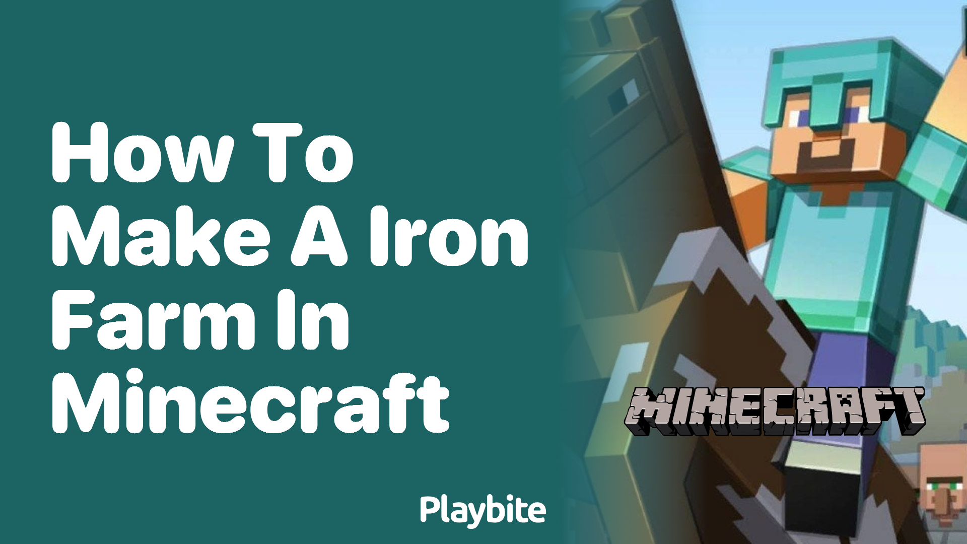 How to Make an Iron Farm in Minecraft - Playbite