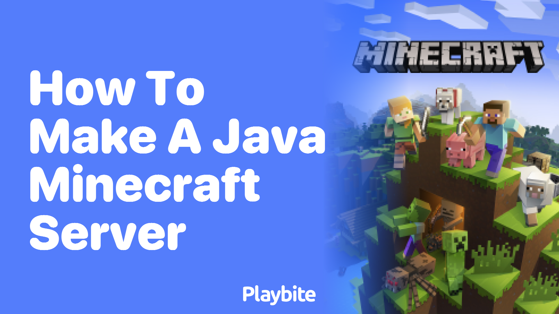 How to Make a Java Minecraft Server - Playbite