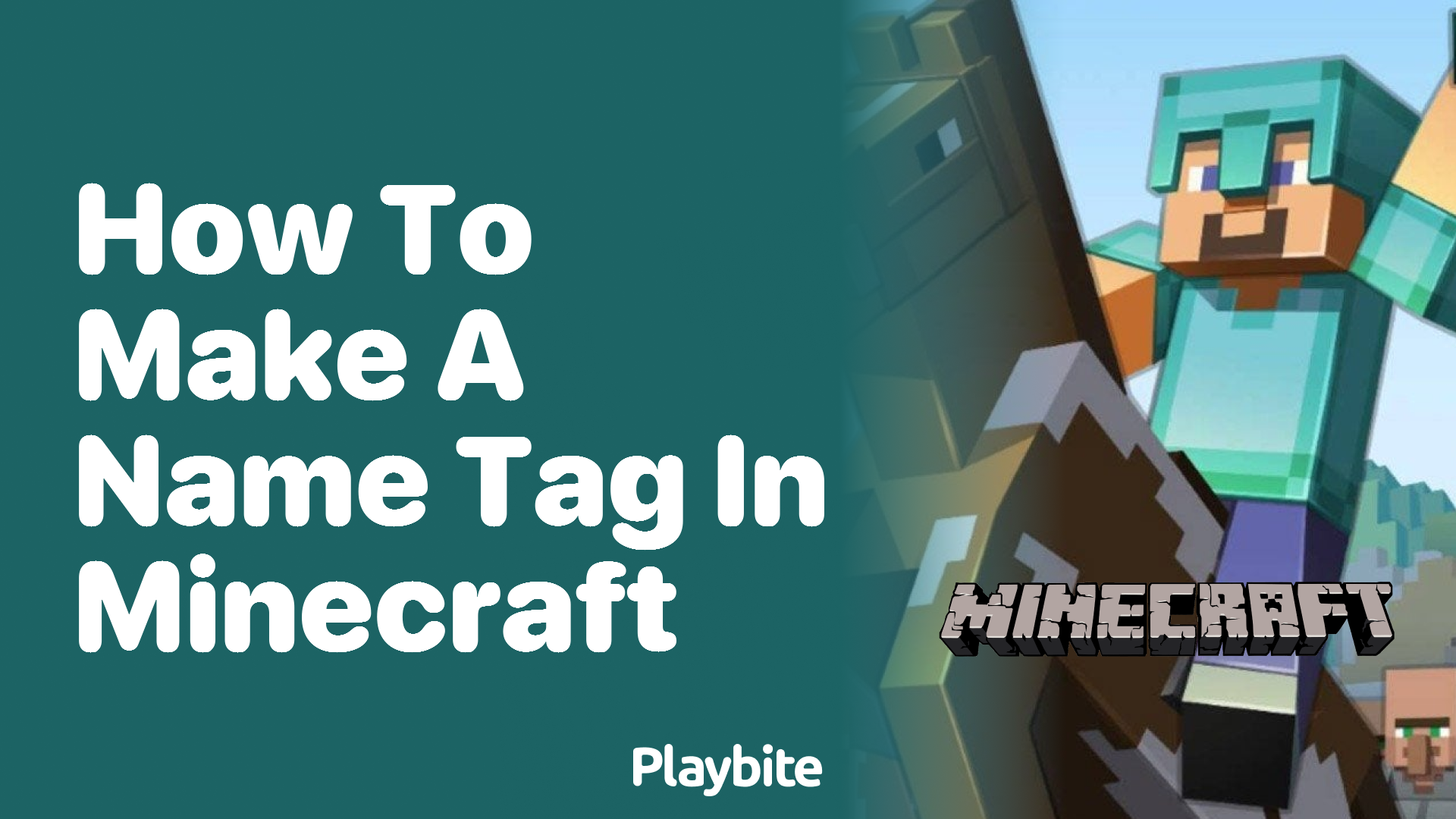 How to Make a Name Tag in Minecraft - Playbite