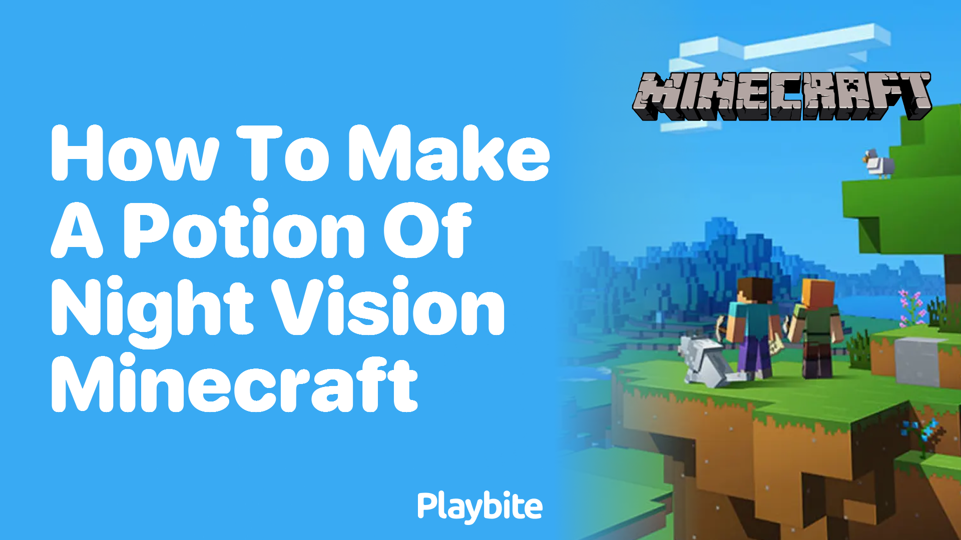 How to Make a Potion of Night Vision in Minecraft - Playbite